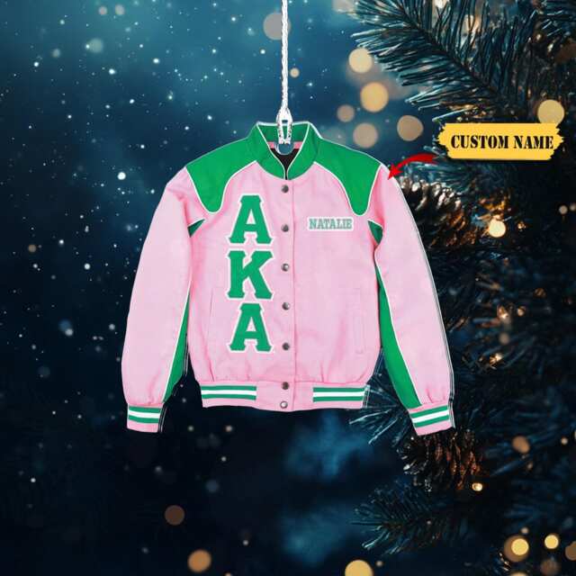 Alpha Kappa Alpha Christmas Ornaments 2D - Aka Custom Shaped Ornament , Colleague Gifts , Aka ...