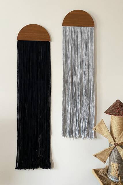 Deepb Boho Wall Hanging - Half Moon Macrame Textile Art Decor by Etsy ...