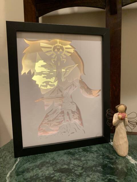 Legend Of Zelda, Zelda Room Decor Decor, Lightbox Lighted Shadow Box ...