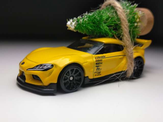 Toyota Supra Carrying Christmas Tree, Car Ornament by Etsy | ufurnish.com