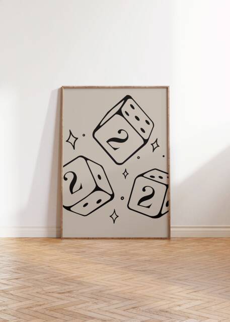 Angel Numbers Dice Wall Art , Print, Spiritual Art, Dining Room ...