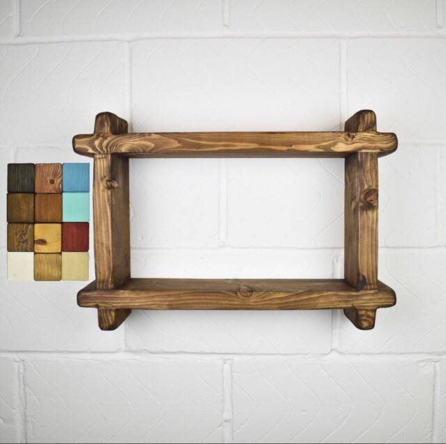 Wood Shelf - 2-Tier Crossed Ends Chunky Timber 15cm X 5cm by Etsy ...