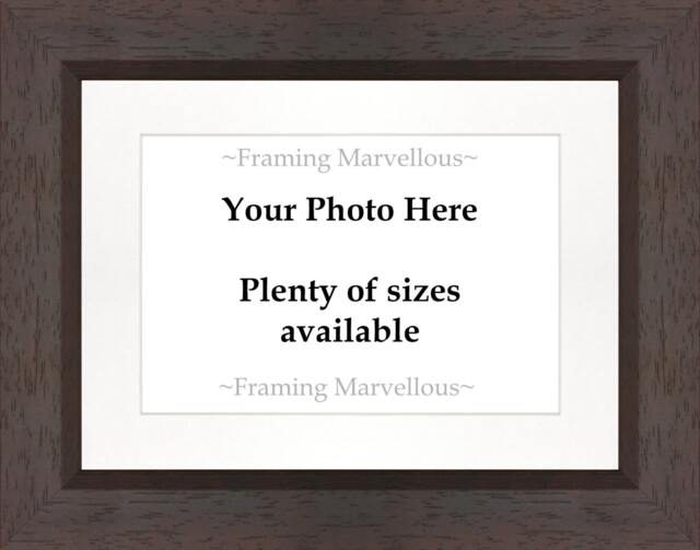 Dark Brown Wooden Photo Picture Frame Display For Photograph Art ...