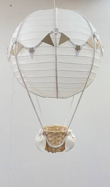 Neutral Star Themed Hot Air Balloon Nursery Light Shade by Etsy ...