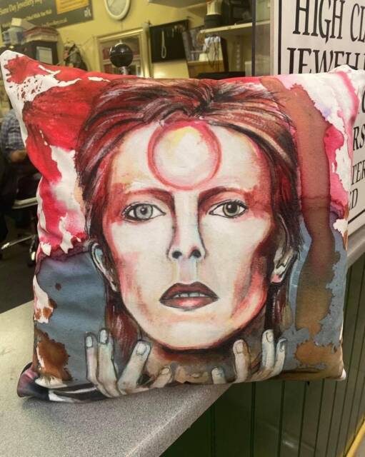 David Bowie Velvet Cushion by Etsy | ufurnish.com