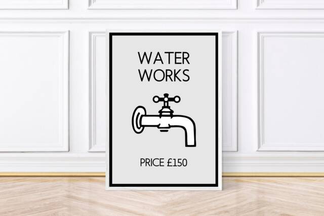 Water Works Monopoly Bathroom Print/Poster by Etsy | ufurnish.com