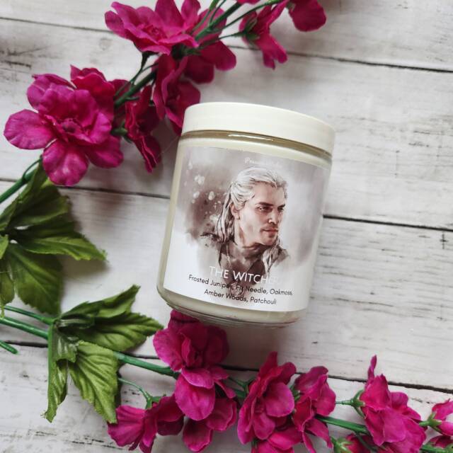 Geralt Of Rivia Inspired Deluxe Art Soy Candle From The Witcher Series ...