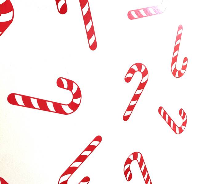 Candy Cane/Sweets Wall Art Decals/stickers - Various Colours & Sizes by ...