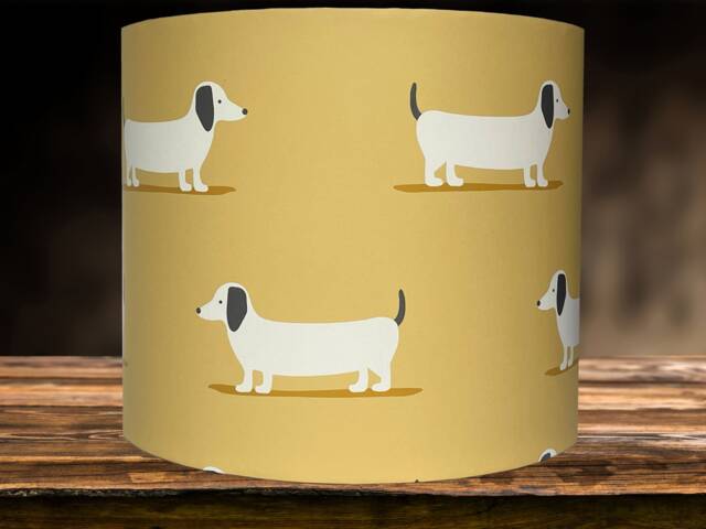 Sausage Dog Lampshade For Ceiling & Table Lamps - Animal Print Light ...