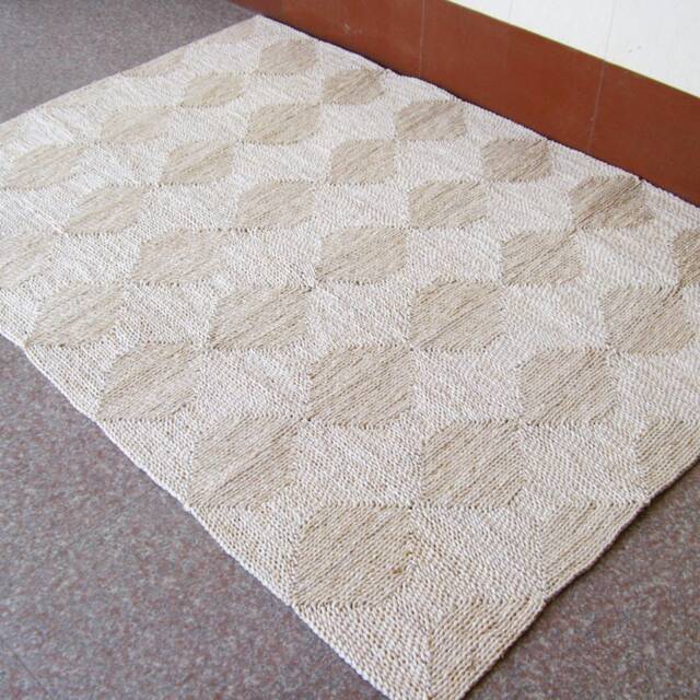 Custom-Size White Seagrass Rug Handmade Bedroom Area Mat Tatami Straw ...
