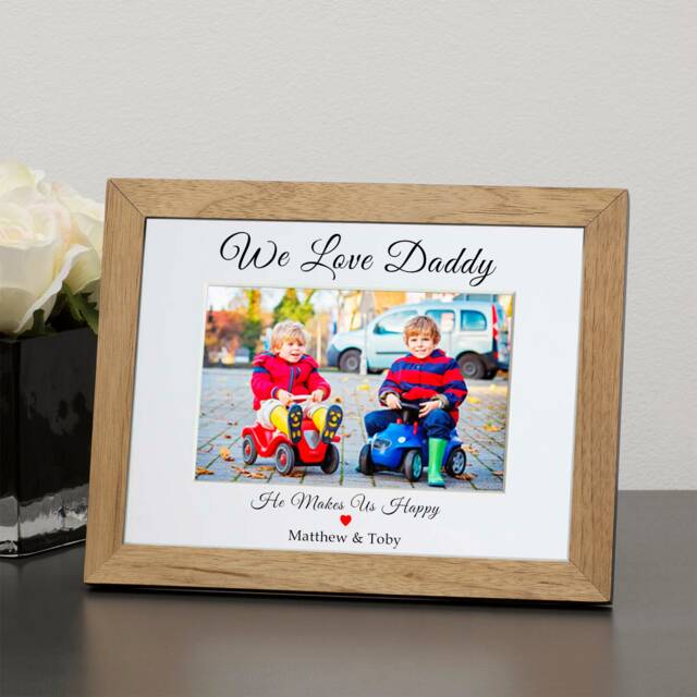 I Love Daddy Photo Frame, We Fathers Day Frame For Daddy, Gift by Etsy ...