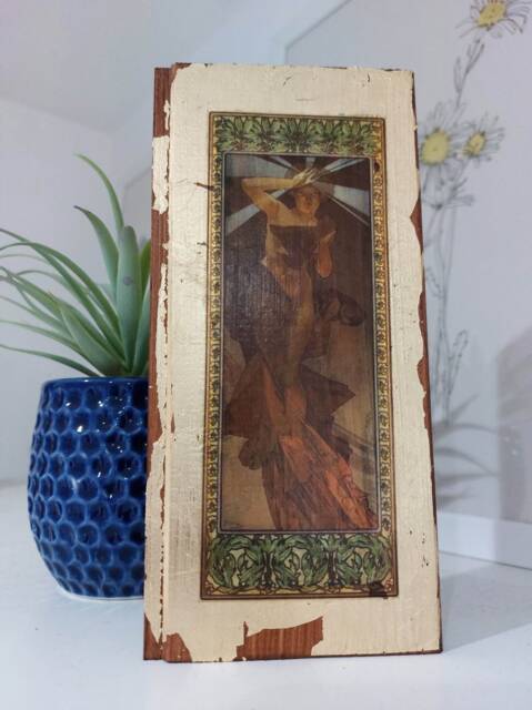 The Morning Star By Alfons Mucha - Wooden Wall Art, Prints & Posters Of ...