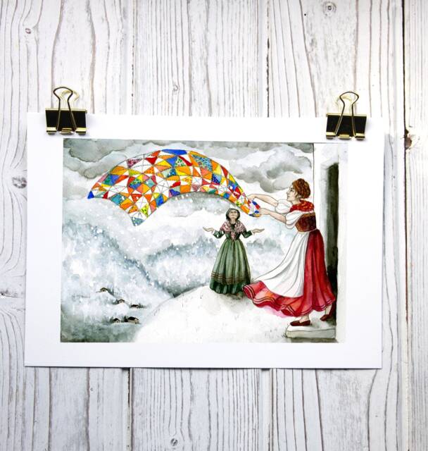 Grimm's Fairytale Mother Holle Art Print Limited Edition by Etsy ...
