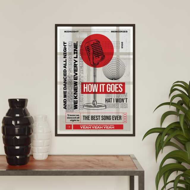 Best Song Ever - 04 Poster Lyric-Inspired Poster Iconic Vintage Concert ...