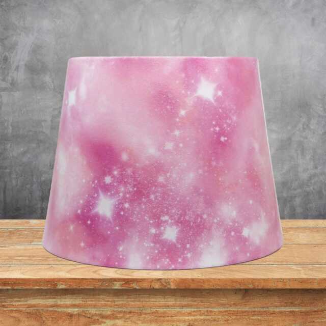 Pink Space Lampshade Ceiling Light Shade Girls Kids Boys Nebula Planet ...