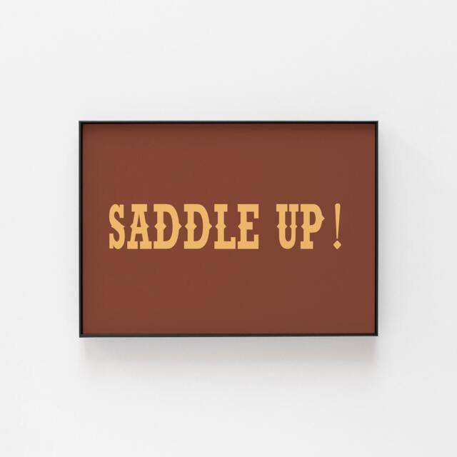Saddle Up Print - Western Wall Art Poster - Cowboy Quote Decor Country ...