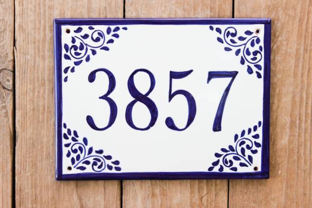 Talavera House Numbers Plaque, Mexican Address Plaque , Ceramic Sign ...