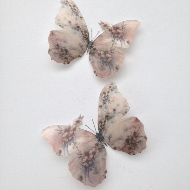 4 Stunning Shabby Chic Removable Butterflies 5 by Etsy | ufurnish.com