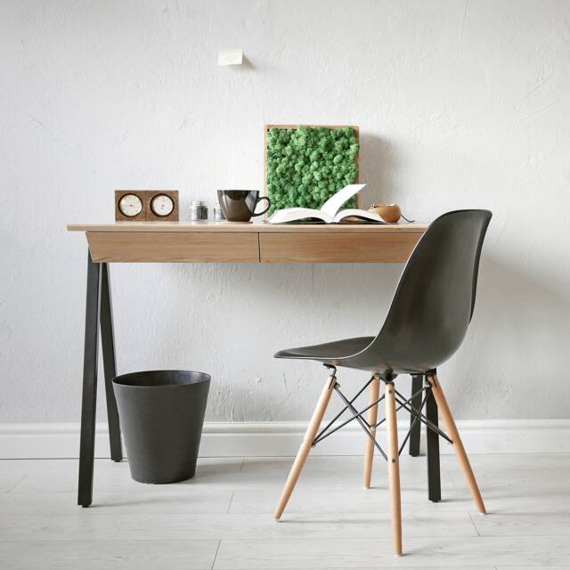 Wooden Office Desk , Solid Wood Desk, Simple Work From Home, Small ...