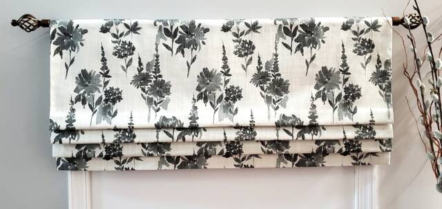 Bottom Pleated Lined Valance - Faux Roman Shade Valance Premier Prints ...