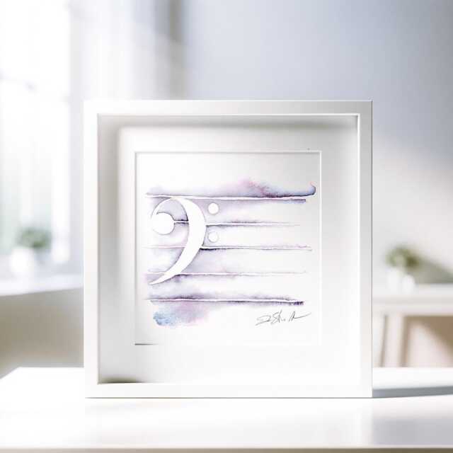 Bass Clef in Moonglow Painting by Etsy | ufurnish.com