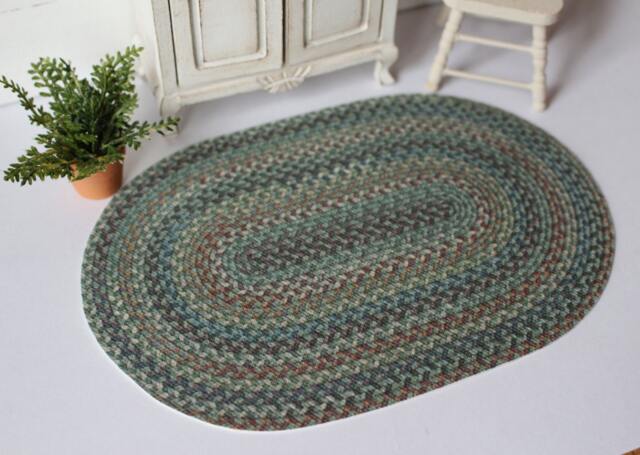 Miniature Blue Braided Rug. Large Size by Etsy | ufurnish.com