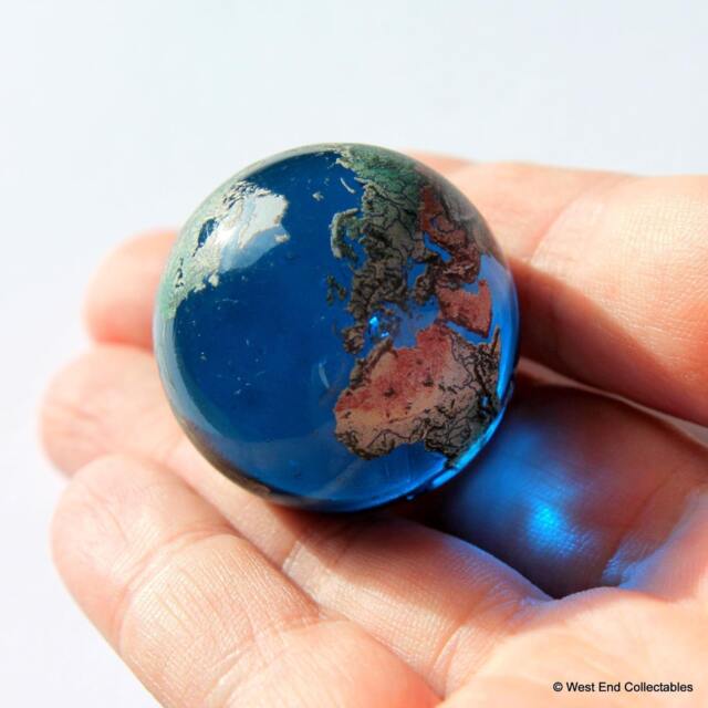 Giant 35mm Planet Earth Globe Display Art Marble - Recycled Glass ...