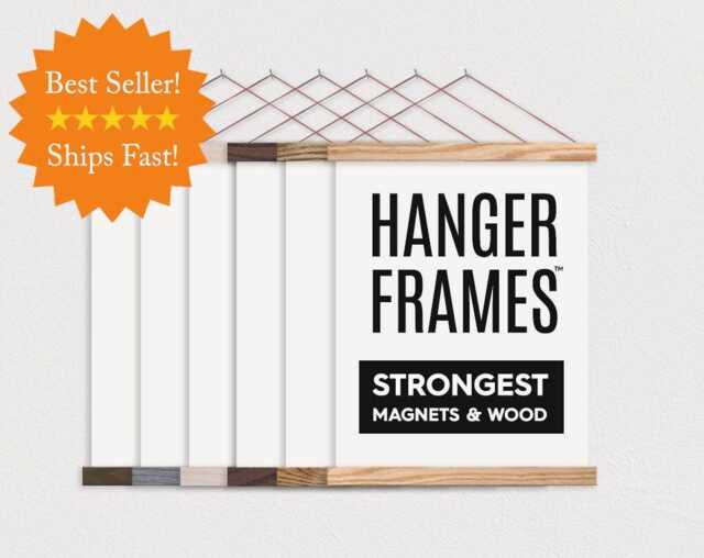 Hanger Frames??? - Wooden Magnetic Poster Hanger For Framing Art ...