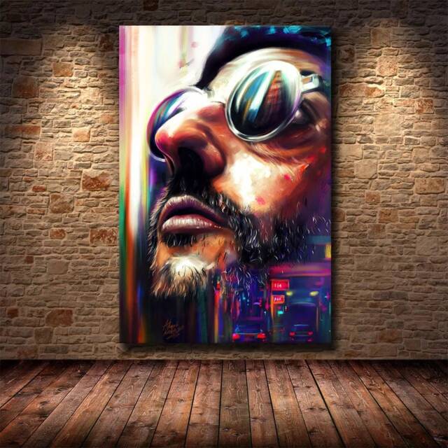 Canvas Leon, Leon Movie Canvas, Print, Jean Reno, Picture Movie, Poster, Graffiti, Wall Art ...
