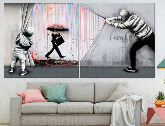 Urban Street Art Contemporary Canvas Print by Etsy | ufurnish.com