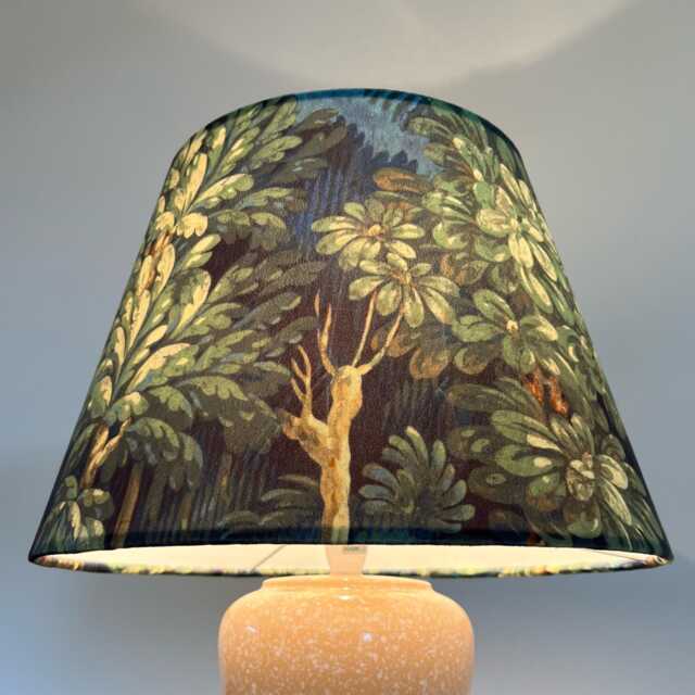 Forbidden Forest Velvet Coolie Lampshade Empire Tropical Ceiling Light ...