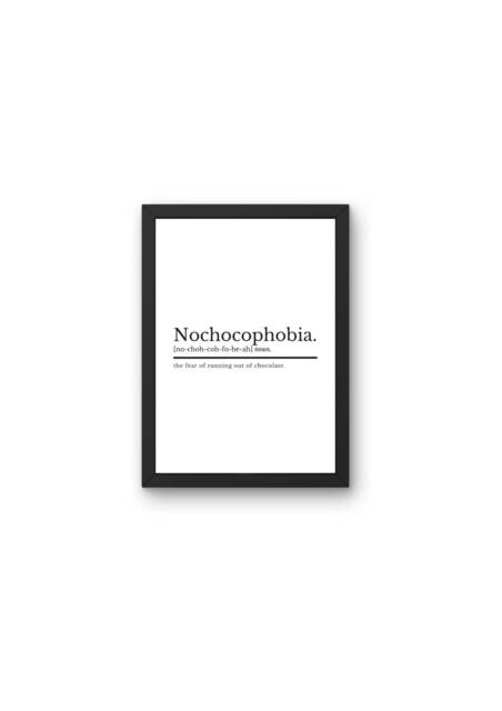 Kitchen Prints - Nochocophobia Definition Print Wall Art Decor Food ...