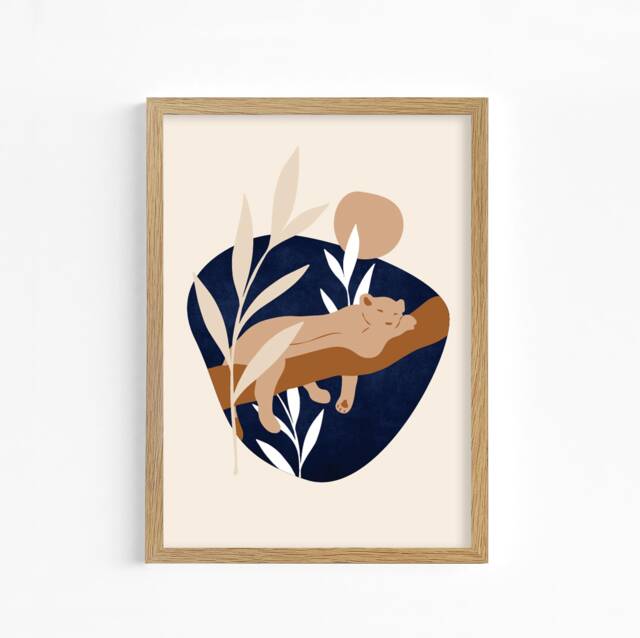 Boho Lion Art Print Children's Room Decor by Etsy | ufurnish.com