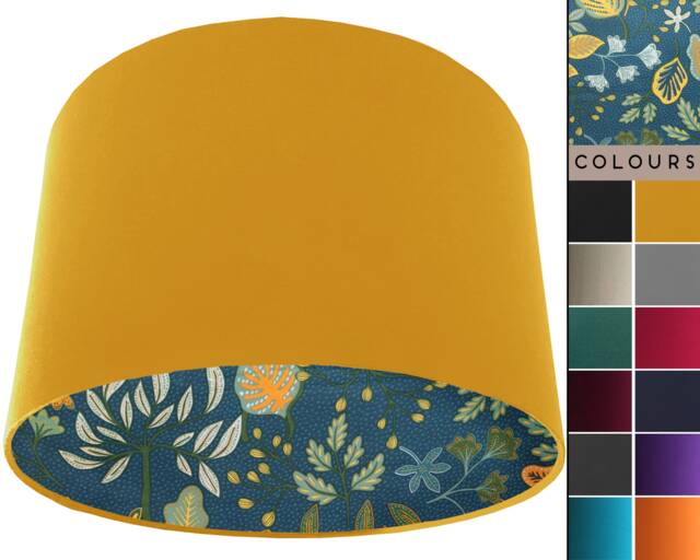 UK Handmade Botanical Scandinavian Lampshade, Floral Light Shade ...