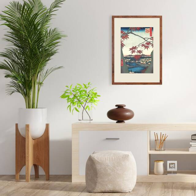 Japanese Art Print Poster Woodblock Ukiyo-E Framed Mounted Wall ...