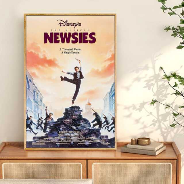 Newsies Movie Poster, Movie Prints For Cinema Rooms, Wall Art Decor ...