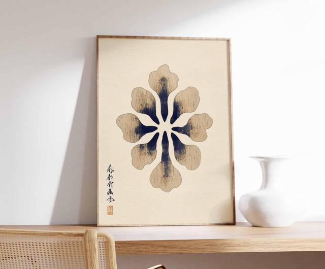 Japanese Floral Poster, Taguchi Tomoki Botanical Print, Vintage Decor ...