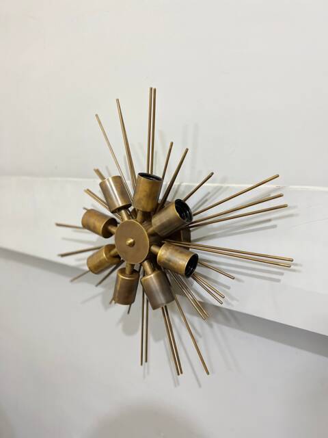 8 Light Sputnik - Wall Style Antique Brass Mid Century Type Minimalist ...