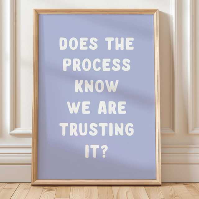 Funny Sarcastic Office Poster Does The Process Know? Art Print by Etsy ...