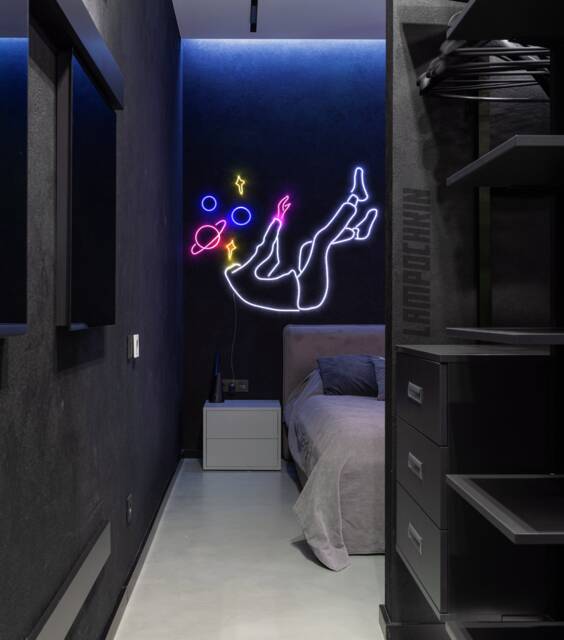 Space Head Multicolour Neon Sign - Led Neon, Face Beautifull Neon Wall ...
