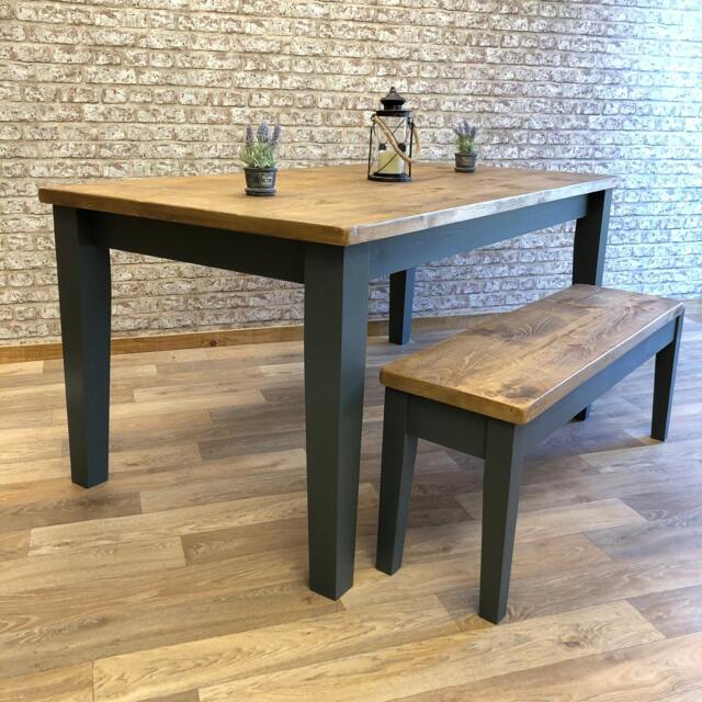 Farmhouse Dining Table, Farm House Rustic Customised Handmade Table by ...