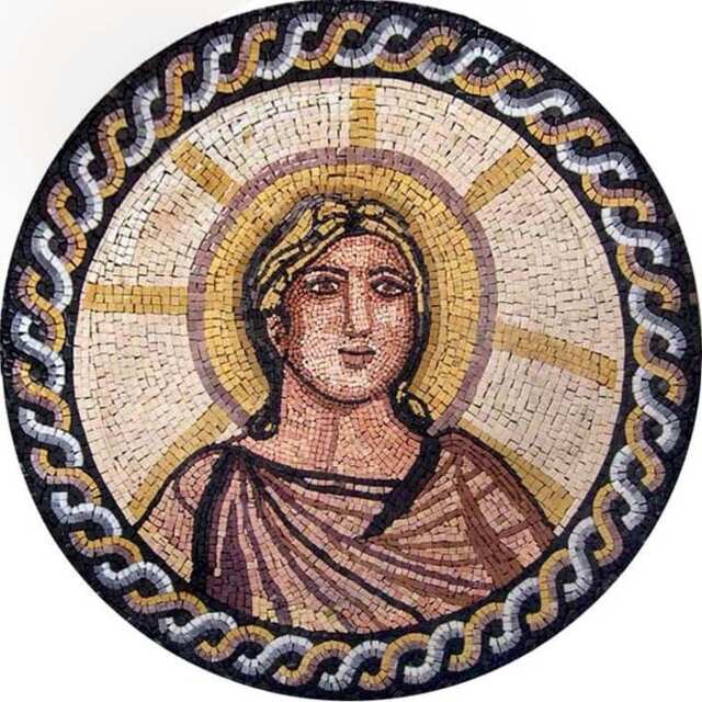 Greek Figure Mosaic Medallion by Etsy | ufurnish.com