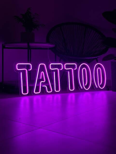 Tattoo Neon Sign - Tattoo Studio Led Neon Light Studio Decor Lights ...