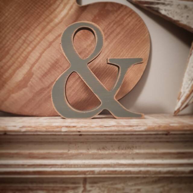 Wooden Letter Ampersand - Personalised Name Nursery Decoration Ideas ...