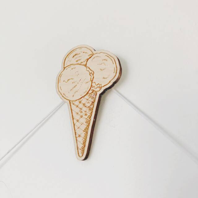 Waffle Cone Ice Cream Wall Hook, Self Adhesive Decor, Hanger, Poster ...
