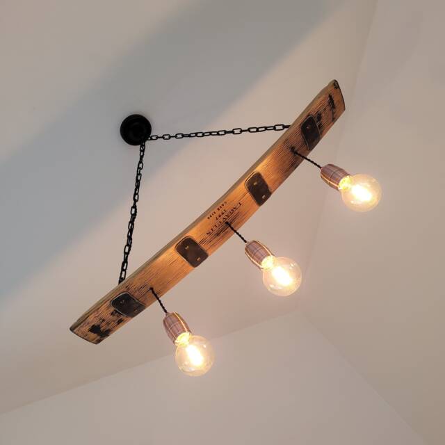 Lagavulin Whisky Barrel Light Rustic Scotch Stave Pendant Lighting by ...