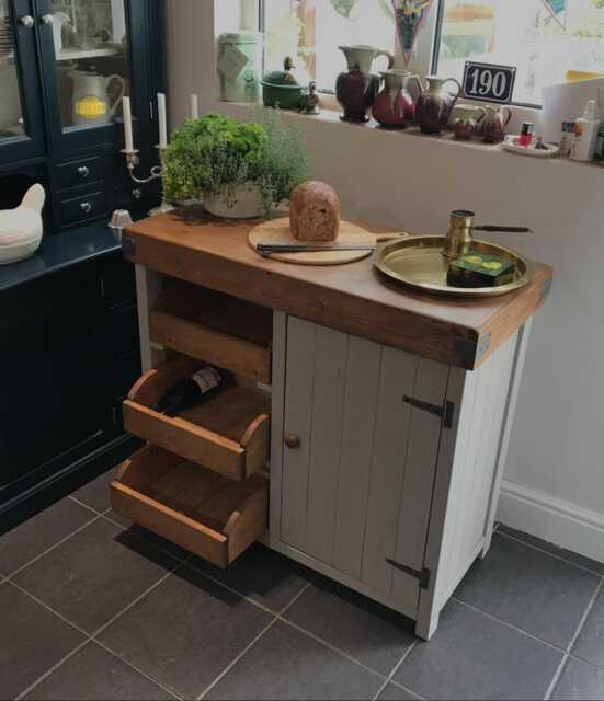 Butcher Block Style Kitchen Island/ Breakfast Bar by Etsy | ufurnish.com