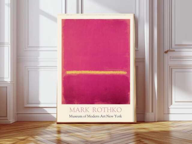 Mark Rothko Pink Art Print, Poster, Abstract Wall Decor, Art, Rothko by ...