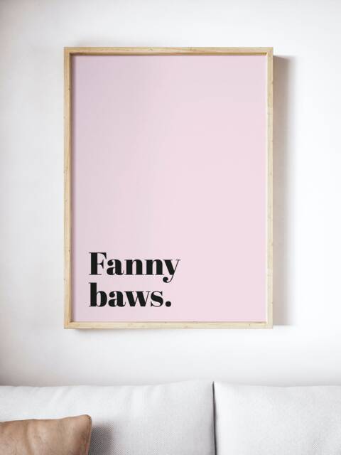 Fannybaws Unframed Print Scots Room Decor Home Minimalist Colour ...