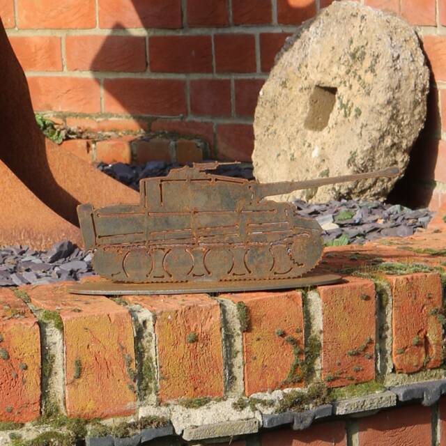 New Rusty Metal Tiger Tank, German Ww2 Second World War Outdoor ...